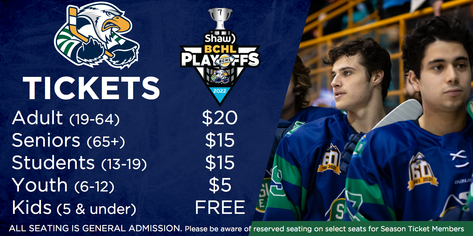Single Game Playoff Tickets | Surrey Eagles